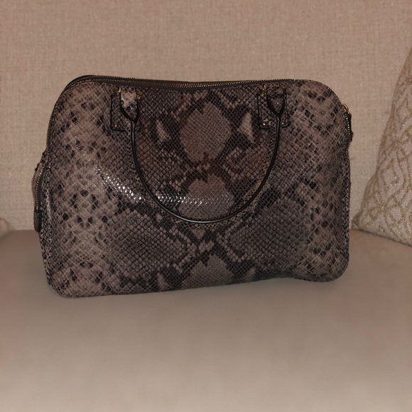Tory Burch | Bags | Tory Burch Snake Skin Embossed Satchel | Poshmark